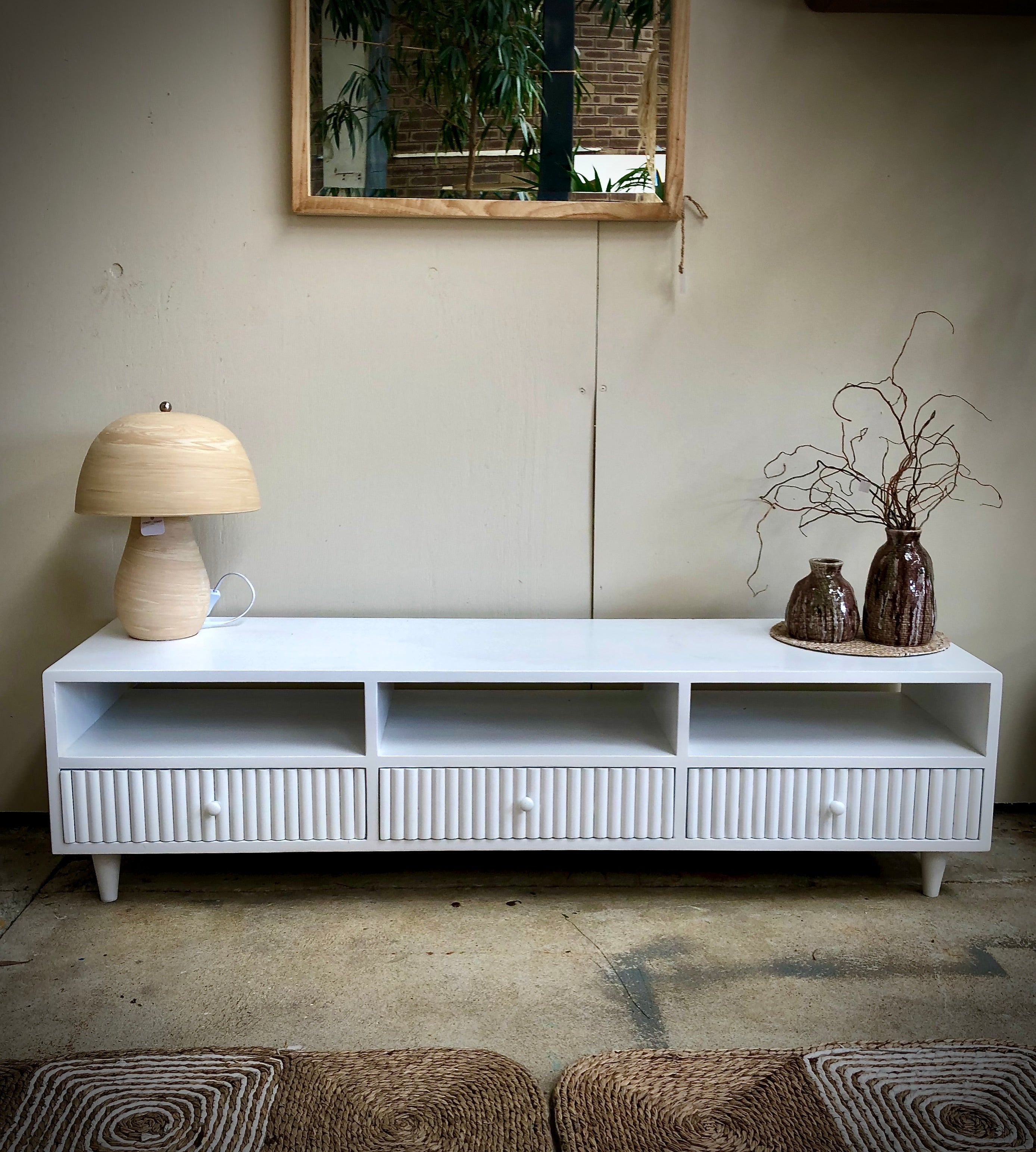 Brando - 3 Drawer White Entertainment Unit | Stylish Living | Sale ...